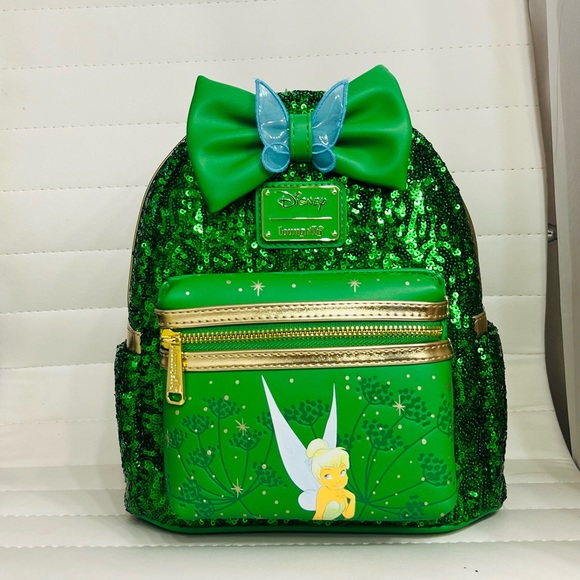 Loungefly | Bags | New With Tags Tinkerbell Loungefly Sequin Backpack ...